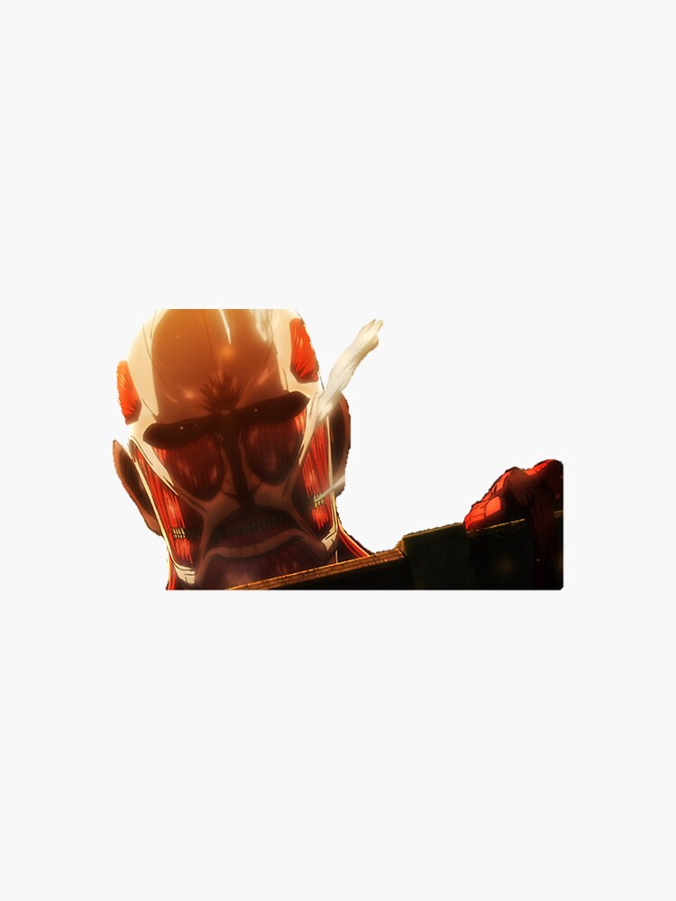 "Colossal Titan" Sticker for Sale by Alexgrs6 | Redbubble