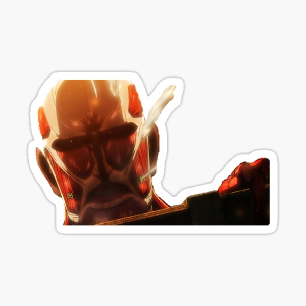 "Colossal Titan" Sticker for Sale by Alexgrs6 | Redbubble