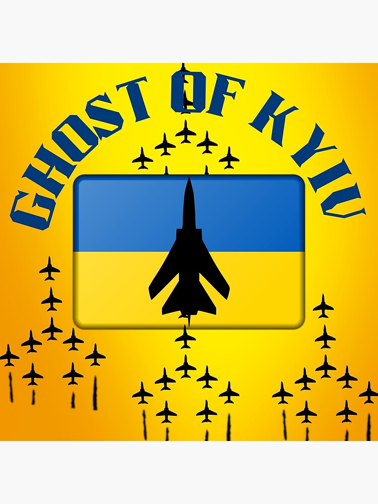 "Ghost of Kiev" Poster for Sale by Avienne7643 | Redbubble