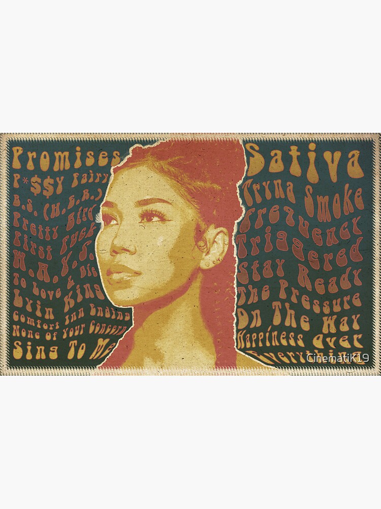"Jhene Aiko Poster" Sticker by CinematiK19 | Redbubble