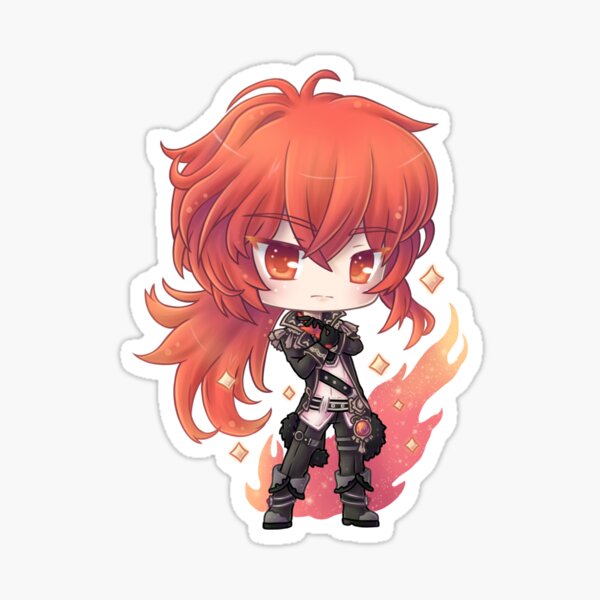 "Genshin Impact - Diluc" Sticker by LunarMageShop | Redbubble