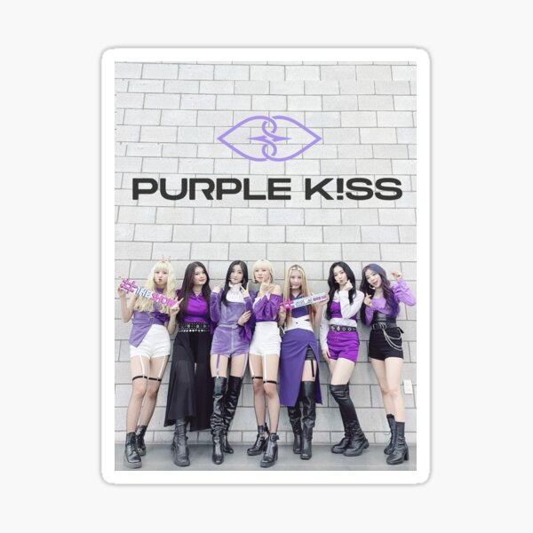 "PURPLE KISS" Sticker for Sale by Chubiblue | Redbubble