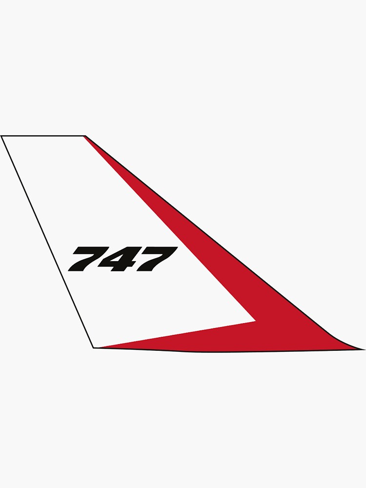 "Boeing 747 Stabilizer " Sticker by Ljubo339- | Redbubble
