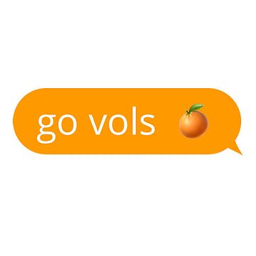 "Go Vols UTK Text Bubble" Sticker for Sale by NitWhits | Redbubble