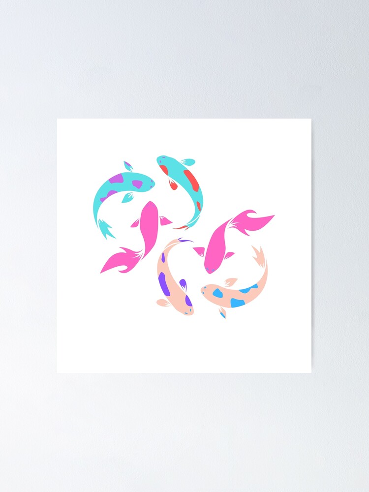 "koi fish - japanese" Poster for Sale by Cool-Mood | Redbubble