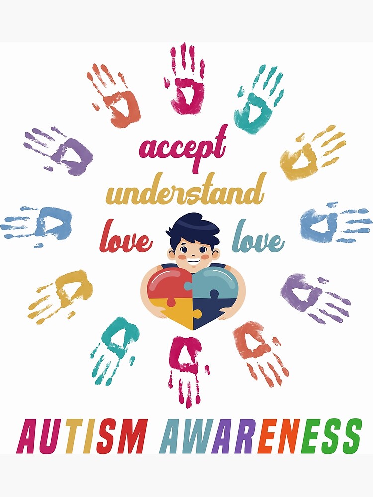 "accept understand love cute design for the World Autism Awareness ...