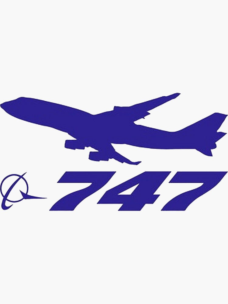 "747 LOGO " Sticker for Sale by Ljubomir Cvijovic | Redbubble