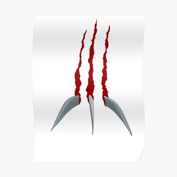 "Claws ripping through " Poster by Mark-V-Art | Redbubble