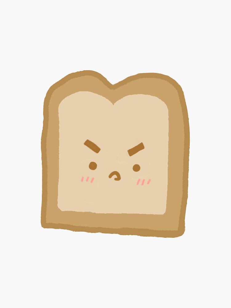 "angry toast" Sticker by sanyaa2808 | Redbubble