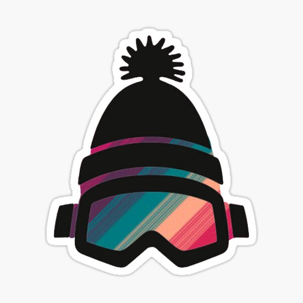 "Multicolor Stripes Ski Mask" Sticker by Orchid29 | Redbubble