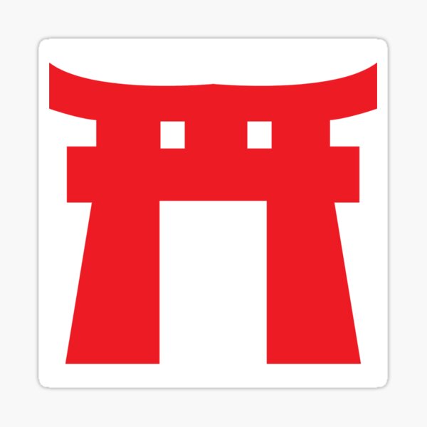 "JAPANESE GATE" Sticker by Maviyashdrz | Redbubble