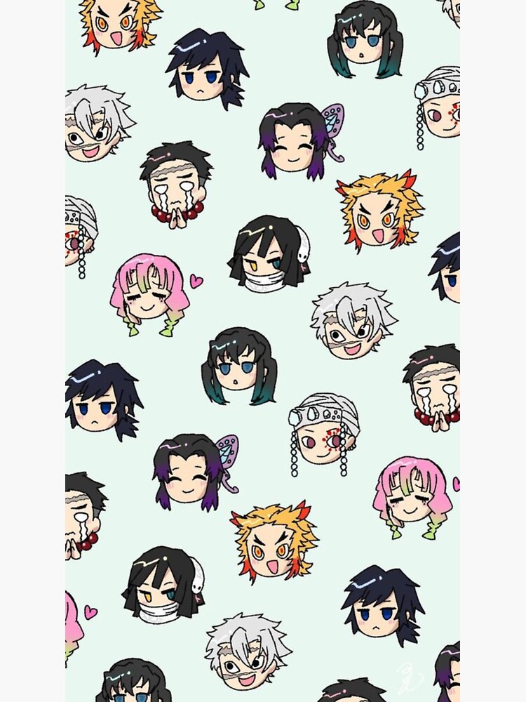 "The Cute and Great Hashiras of Demon Slayer - Awesome Cover " Sticker ...