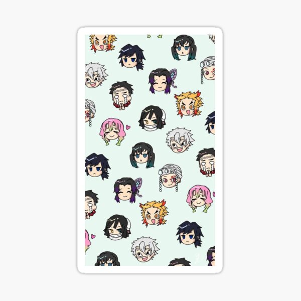 "The Cute and Great Hashiras of Demon Slayer - Awesome Cover " Sticker ...