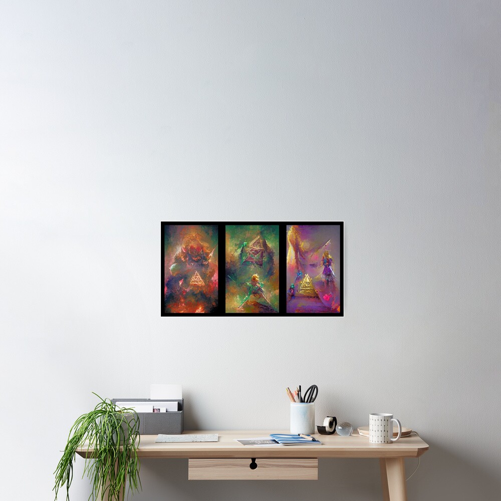 "Triptych - Power, Courage, Wisdom" Poster for Sale by VincentRubens | Redbubble