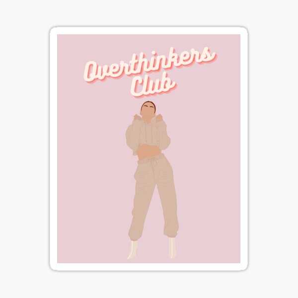"Overthinkers Club" Sticker by Crazybrainideas | Redbubble