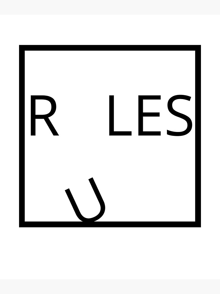 "Square Rules" Poster by EpicVibe | Redbubble