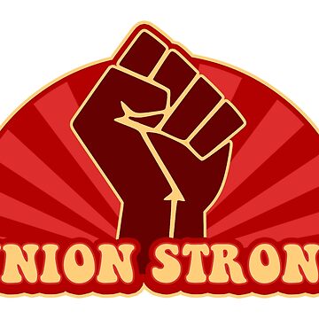 "Union Strong Fist" Sticker for Sale by voltzandvoices | Redbubble