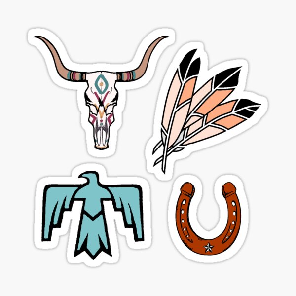 "Wild West Sticker Pack" Sticker for Sale by LeannesStudio | Redbubble