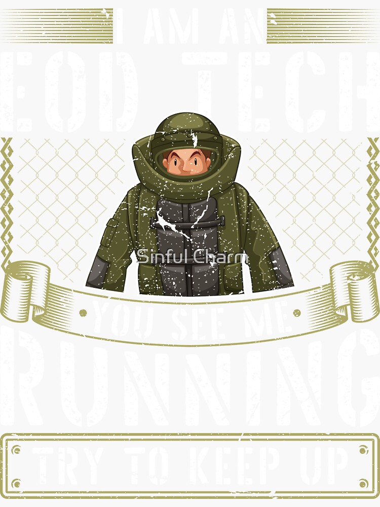 "EOD Tech Explosive Ordinance Disposal Military" Sticker by cameronryan ...