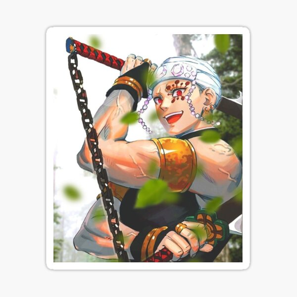 "Tengen Uzui-kimetsu no yaiba" Sticker by oubazine | Redbubble