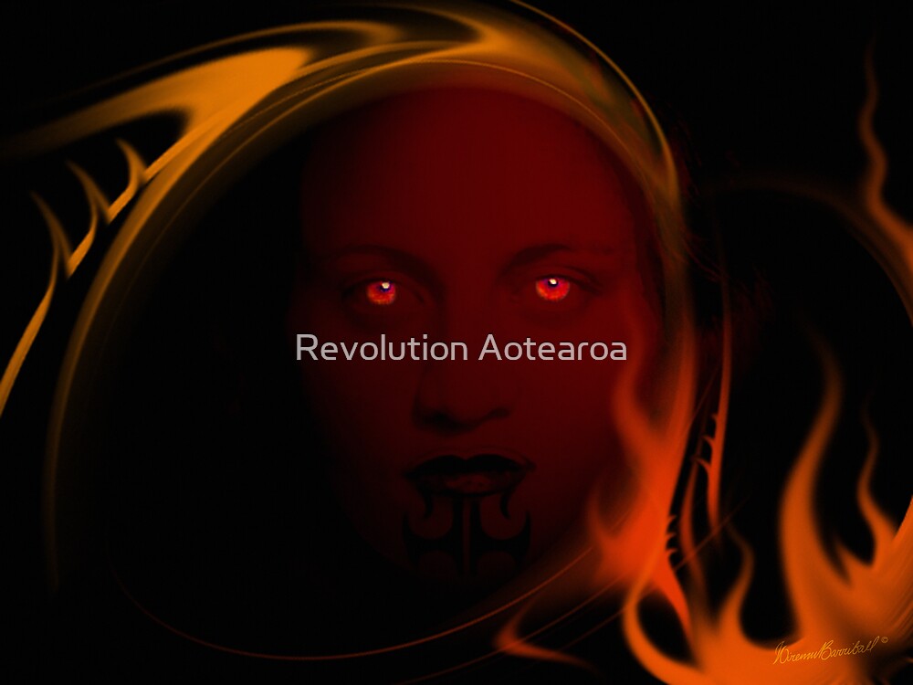 "Mahuika - Goddess of Fire" by Revolution Aotearoa | Redbubble