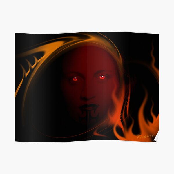"Mahuika - Goddess of Fire" Poster by Winus | Redbubble