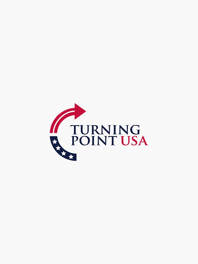 "Turning Point USA" Sticker for Sale by taylorrsheetss | Redbubble