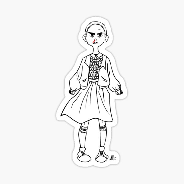 "Eleven" Sticker for Sale by Garbancitalicia | Redbubble