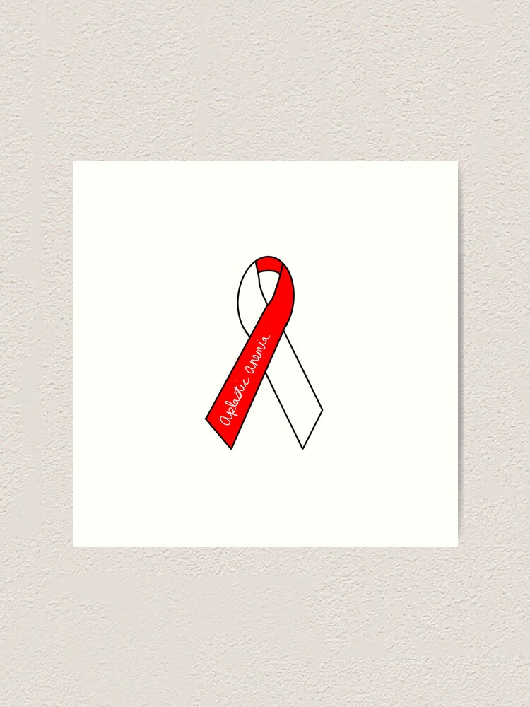 "Aplastic Anemia Awareness Ribbon " Art Print by jenmishalecki | Redbubble