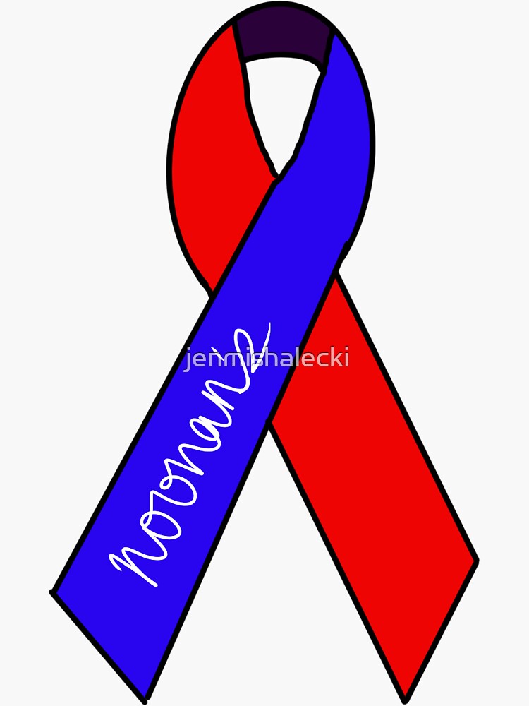 "Noonan’s Syndrome Awareness Ribbon " Sticker by jenmishalecki | Redbubble