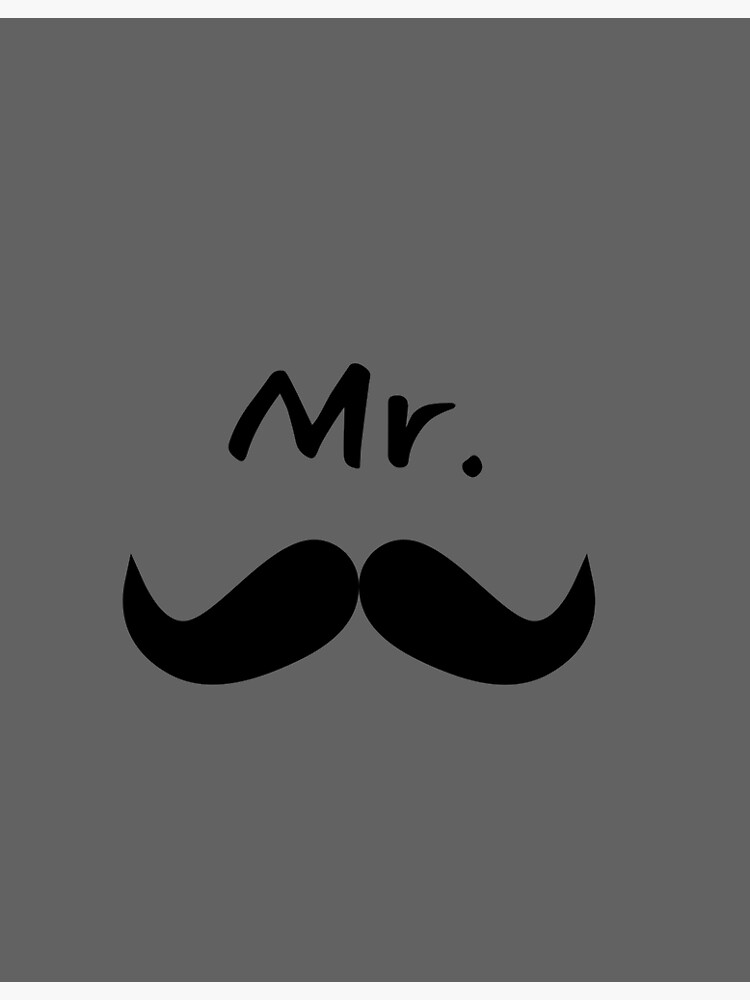 "Mr Mustache" Poster for Sale by al67ami | Redbubble