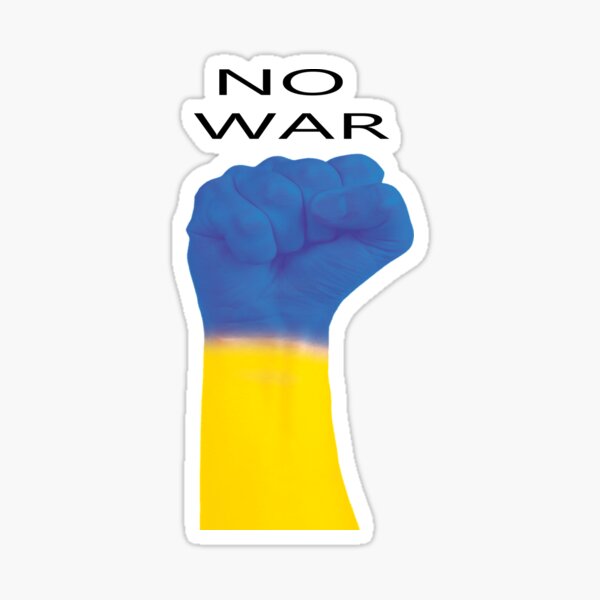 "No war please" Sticker for Sale by ImyyDesign | Redbubble
