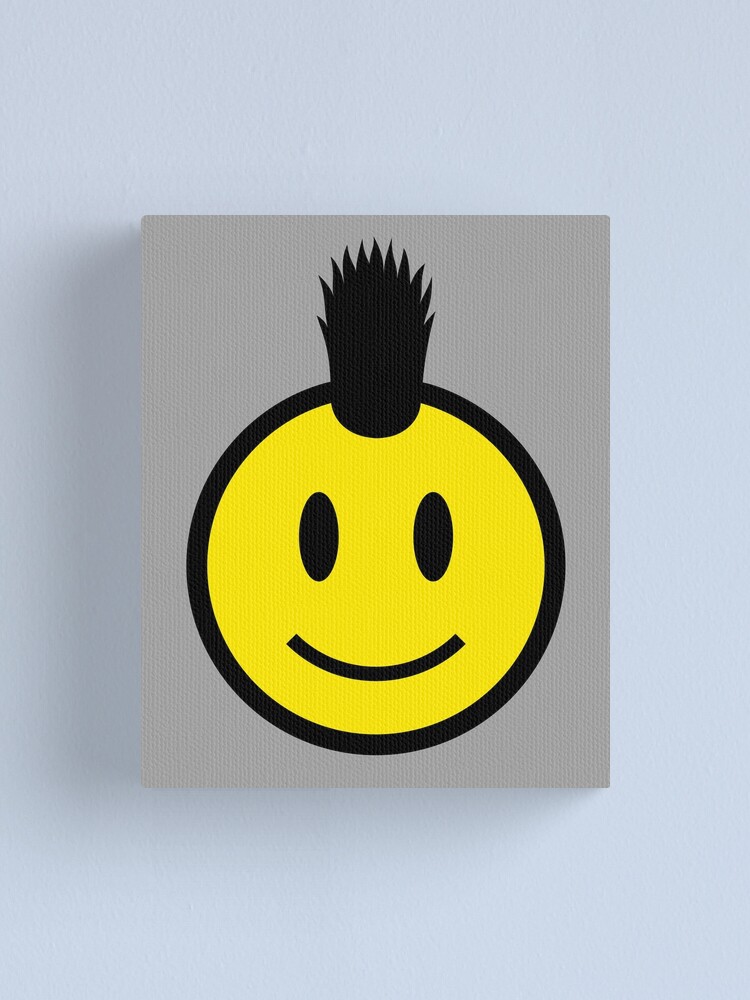 "Punk Smiley" Canvas Print by hard-wear | Redbubble