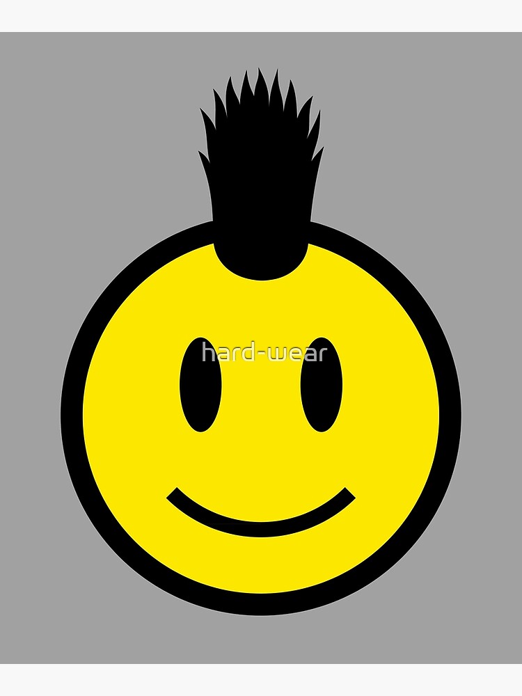 "Punk Smiley" Canvas Print by hard-wear | Redbubble