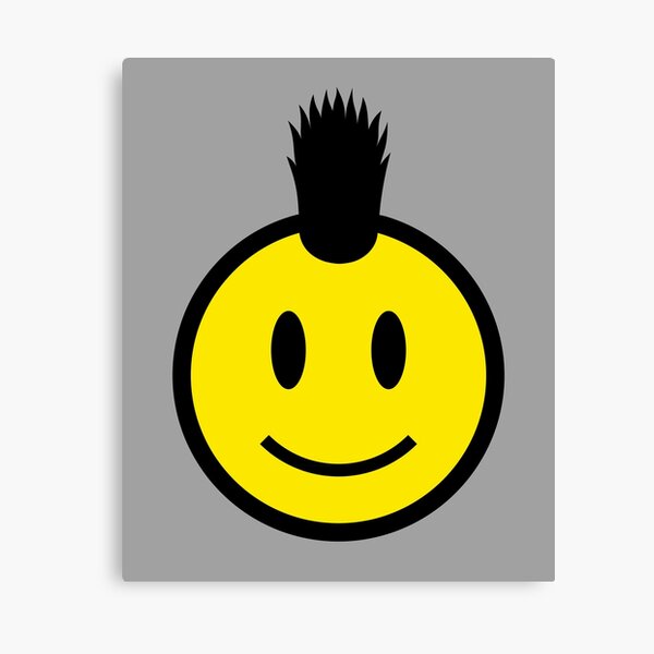 "Punk Smiley" Canvas Print by hard-wear | Redbubble