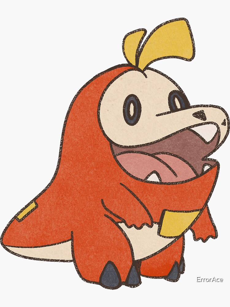 "Fuecoco" Sticker by ErrorAce | Redbubble