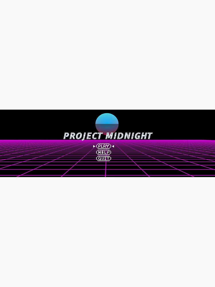 "Project Midnight" Sticker for Sale by ThiccXLonely | Redbubble