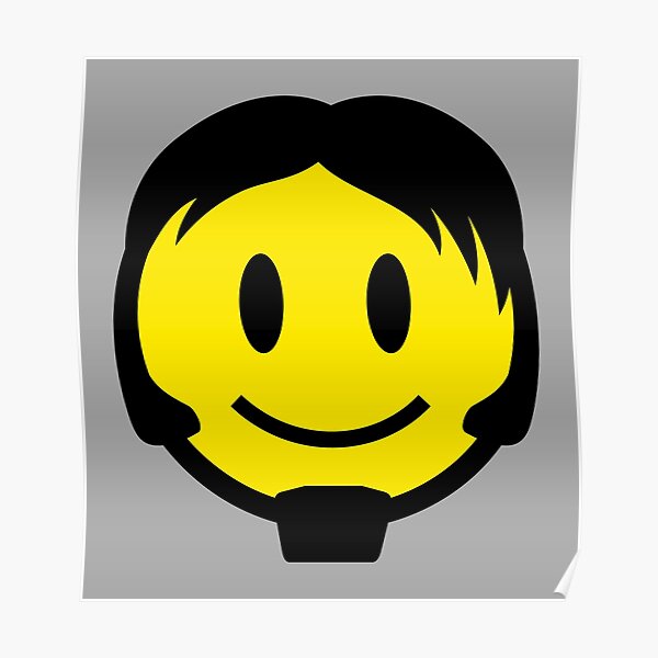 "Rock Smiley" Poster for Sale by hard-wear | Redbubble