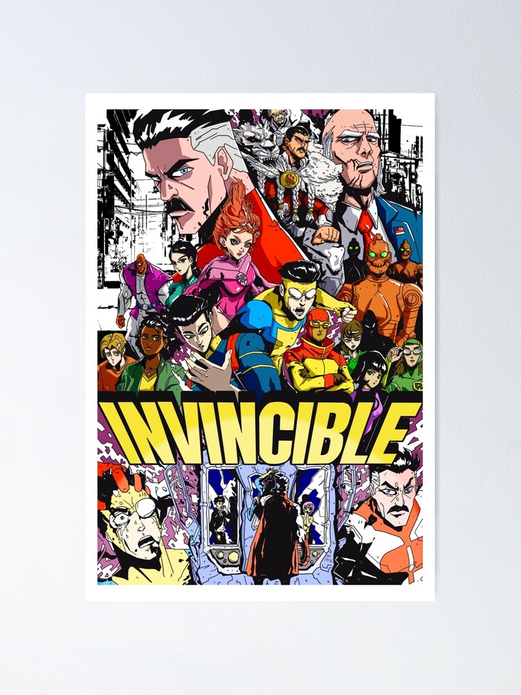 "Invincible Manga Style" Poster for Sale by hansoloski | Redbubble
