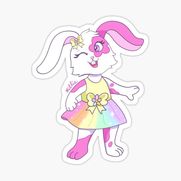 "Cute Pastel Spring Bunny" Sticker by MillieDubois | Redbubble