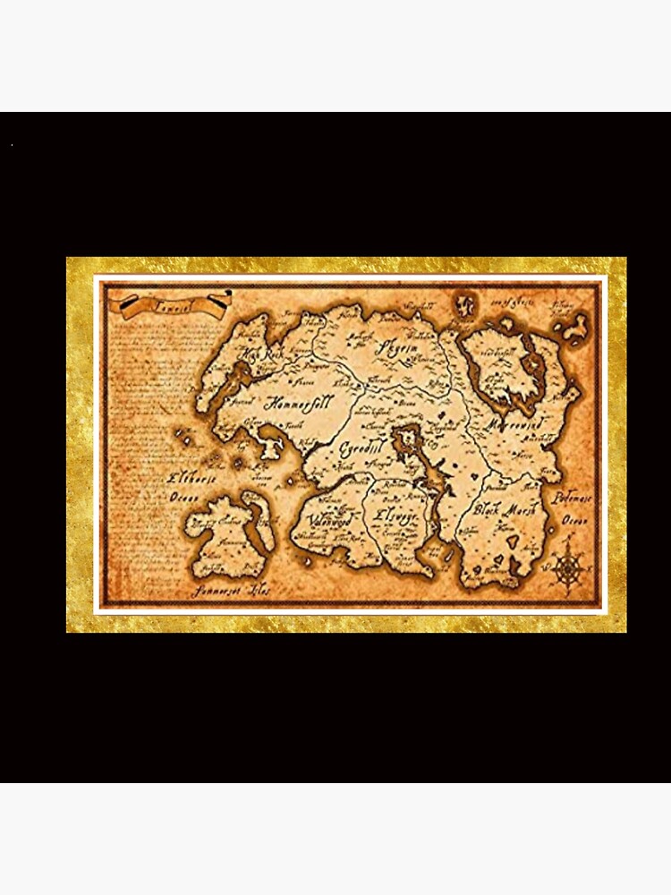 Map of Tamriel -tamrie map Premium Matte Vertical Poster sold by ...