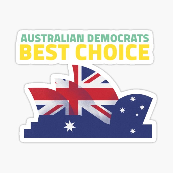 "Australian Democrats Party" Sticker by UrbanTypography | Redbubble