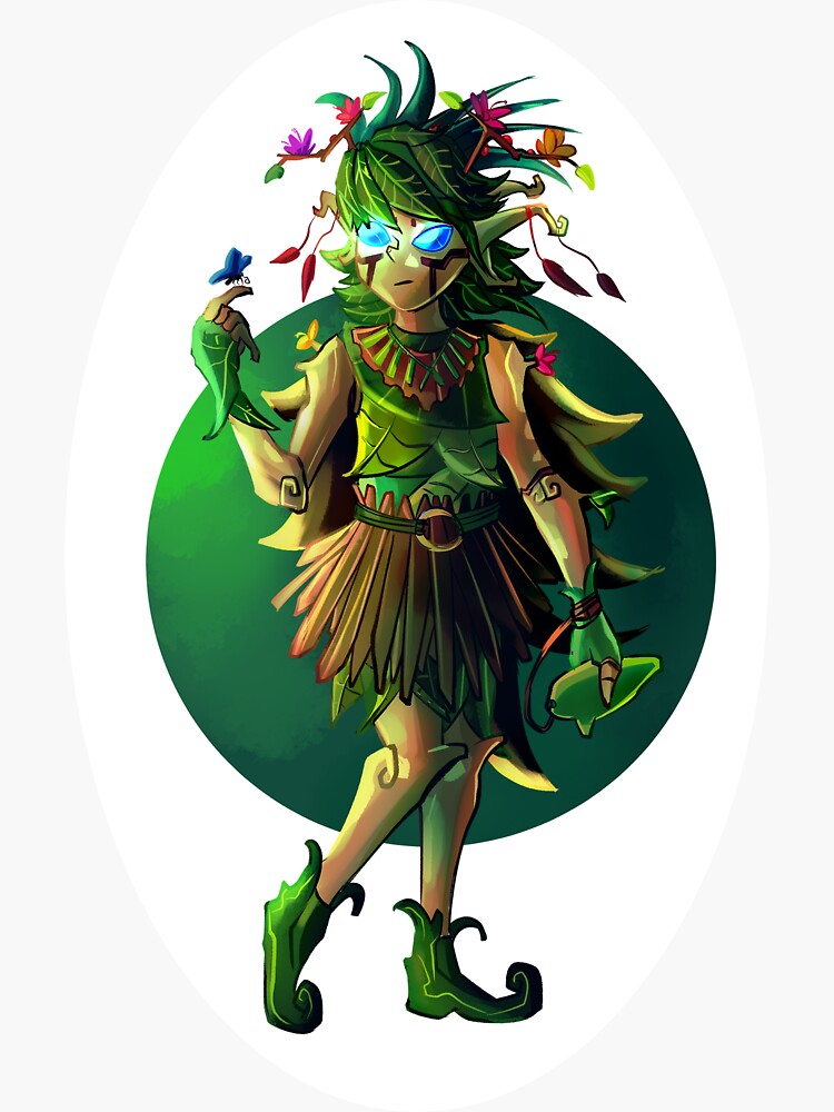 "Saria (redesign)" Sticker for Sale by artsyrobo | Redbubble