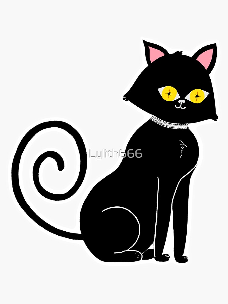 "Le Chat Noir" Sticker by Lylith666 | Redbubble