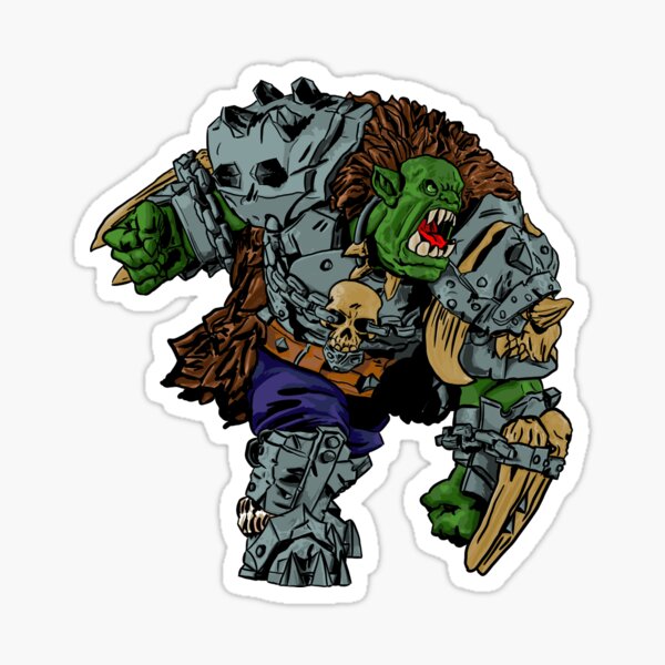 "DND Orc" Sticker by Black-Orc | Redbubble