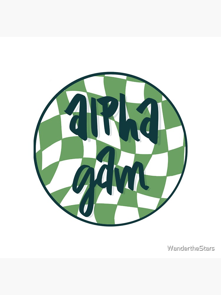 "Alpha Gam" Pin for Sale by WandertheStars | Redbubble
