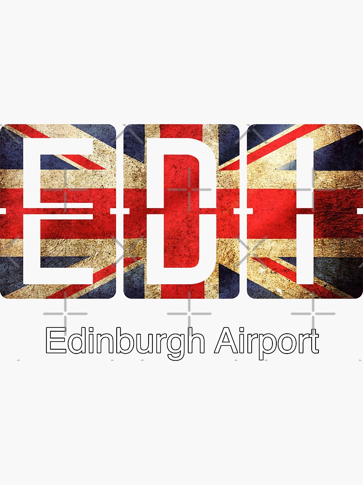 "EDI Edinburgh Airport" Sticker by AirportsWorld | Redbubble