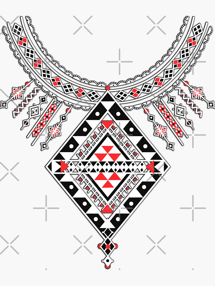 "Kabyle pottery patterns Amazigh decoration" Sticker for Sale by ...