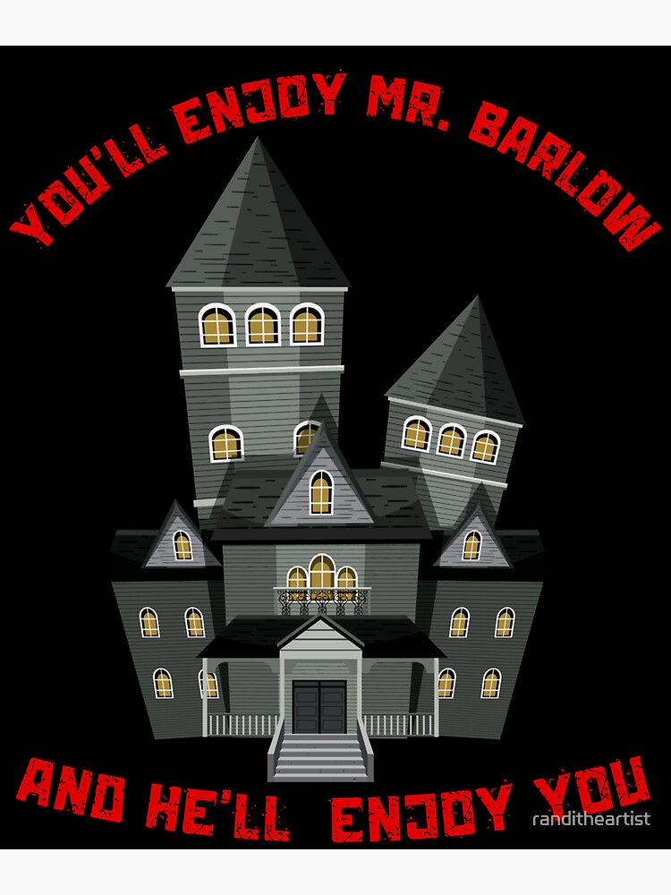 "Salems Lot Quote, Mr Barlow will Enjoy You, Stephen King Fan" Sticker ...