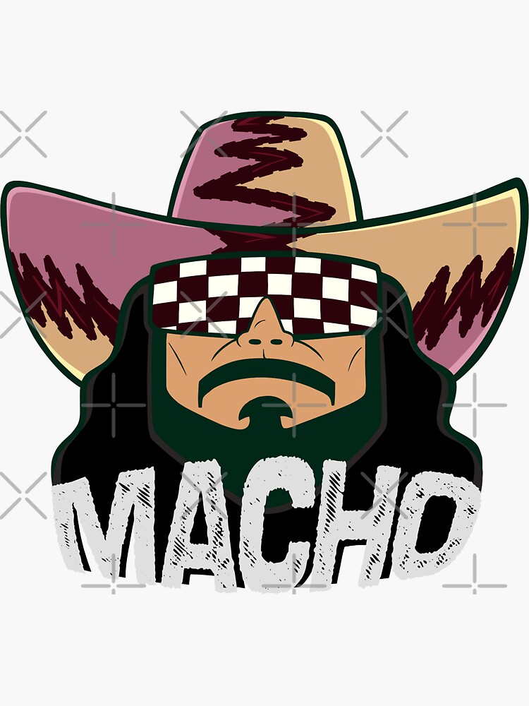"Macho cowboy" Sticker by PEArt | Redbubble